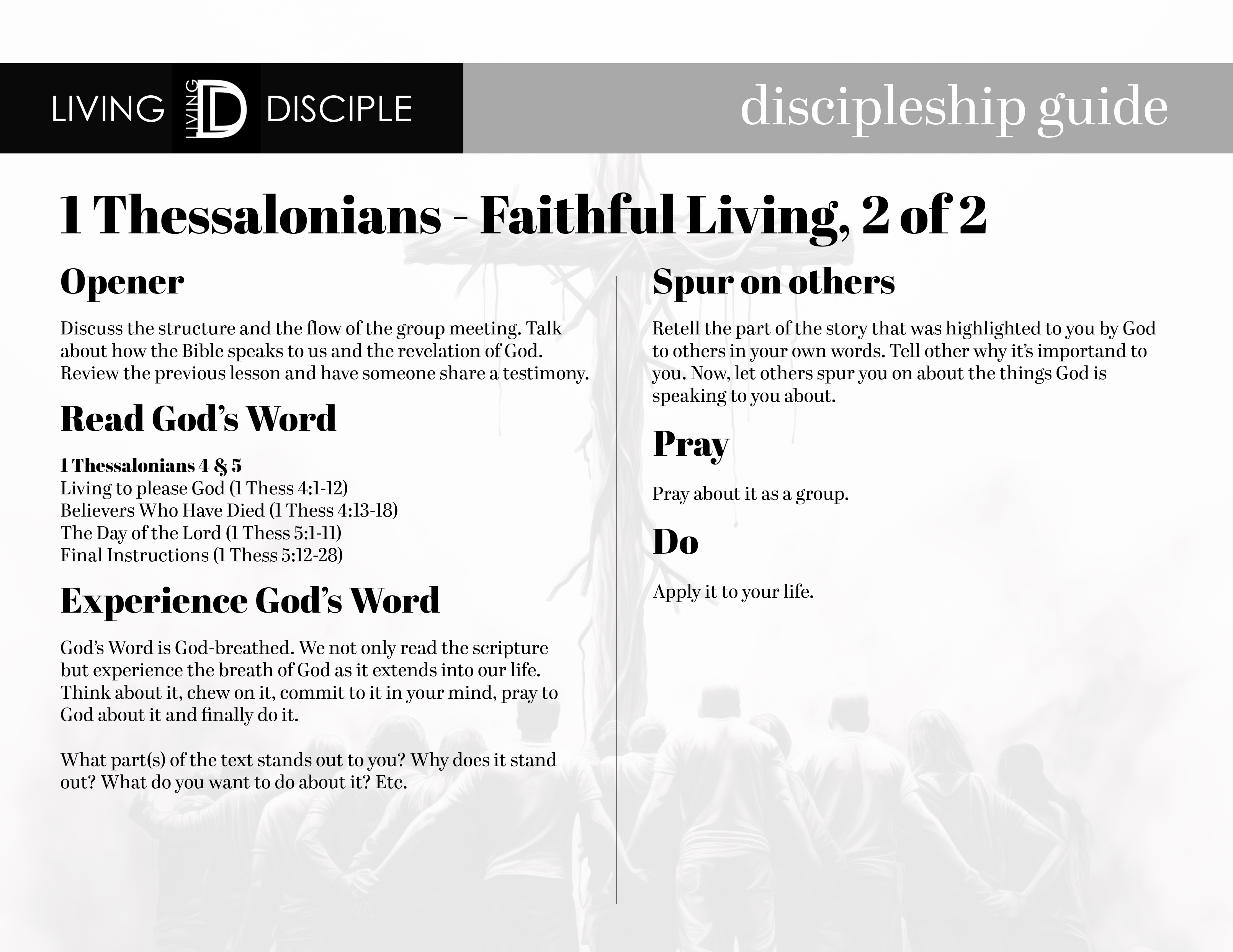 Discipleship Guide 1 Thessalonians-2 – Living Disciple